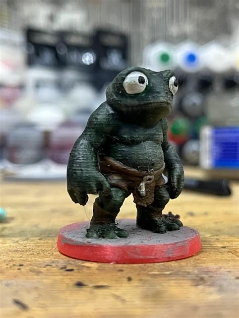 Dnd Miniature Frog Man Frogman For Dnd Pathfinder By Redsingart Makerworld Download Free 3d Models