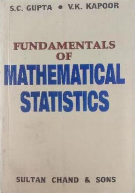 Fundamentals Of Mathematical Statistics Ambdh