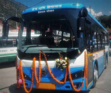 Electric Bus Service Begins On The Manali Rohtang Pass Route Team Bhp