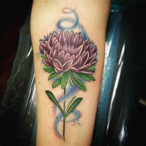 Aster Flower Tattoo Stencil Designs For Precision And Style