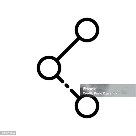 회선 공유 아이콘입니다 데이터 정보 재 게시 전송 표시 배포 버튼 링크 소셜 네트워크 인터넷 기술 개념입니다 흰색 배경에 벡터 검은 선 아이콘 0명에 대한 스톡 벡터 아트