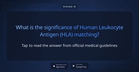 What Is The Significance Of Human Leukocyte Antigen Hla Matching