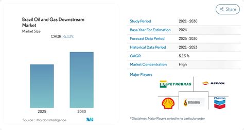 브라질 석유 및 가스 다운스트림 시장 규모 및 점유율 분석 산업 연구 보고서 성장 동향