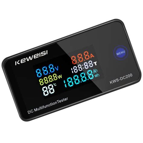 KEWEISI DC 0 200V Voltmeter Ammeter KWS Power Energy Meter LED Digital