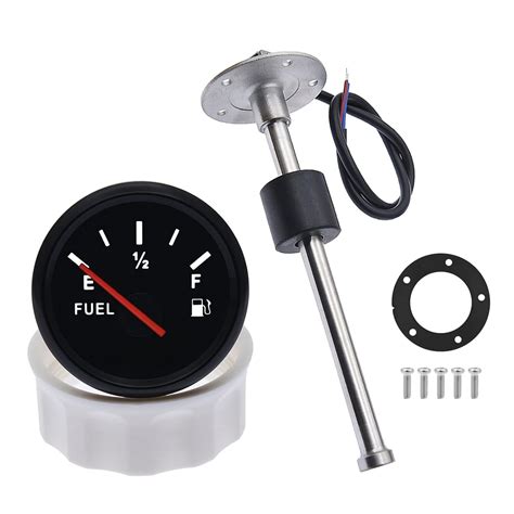 Geloo Jauge De Niveau De Carburant Avec Capteur 52mm