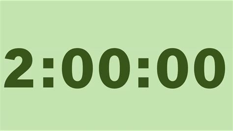2 Hour 120 Minute Countdown Timer Youtube