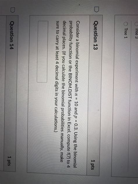 Solved Tree 3 D Tree 1 Dquestion 13 1 Pts Consider A
