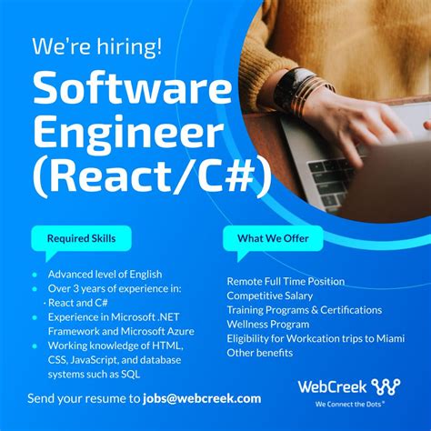 Camila Buhytron On Linkedin Work Webcreek Developer Hiring Softwaredeveloper Reactdeveloper