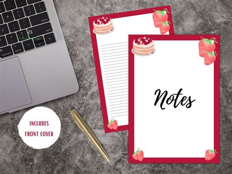 Notes Page Printable Lined Note Template Note Taking Writing Paper