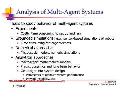 Ppt Distributed Control In Multi Agent Systems Design And Analysis Powerpoint Presentation
