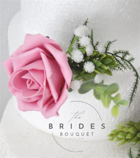 Artificial Flowers Wedding Cake Arrangements Rose And Hops