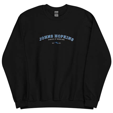 Johns Hopkins University School Of Medicine Sweater Embroidered