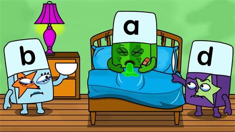 No Alphablocks A Sick Alphablocks Fanmade Coloring Story Youtube