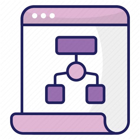 sitemap flowchart flow diagram algorithm icon download on iconfinder
