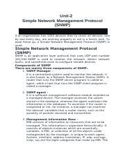 Understanding Simple Network Management Protocol SNMP Course Hero