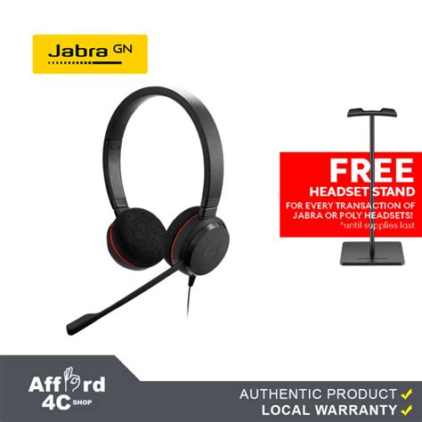 Jabra Evolve Ms Stereo Usb A Headset Lazada Ph