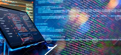 Programming Code Abstract Screen Of Software Developer Coding Script