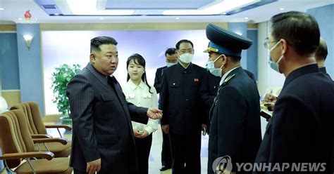 북한 김정은 딸 주애와 국가우주개발국 현지지도