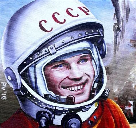 Рисунки портрета Юрия Гагарина для детей