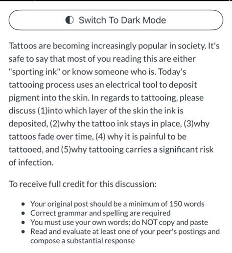 Solved Tattoos Are Becoming Increasingly Popular In Society Chegg
