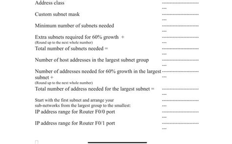Solved Address Class Custom Subnet Mask Minimum Number Of