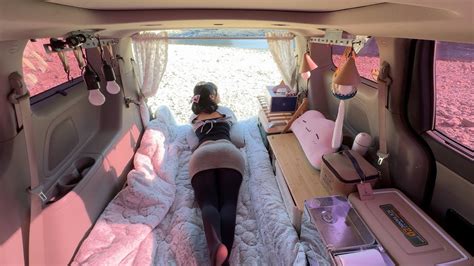 캠핑 중독 겨울차박 캠핑카 영하 날씨 무시동 히터 없이도 후끈한 혼 차박 가능 꽁꽁 얼어붙은 독거차박 Youtube