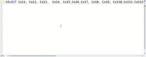How To Put Sql Column Names Onto Multiple Lines In Ssms By Bert