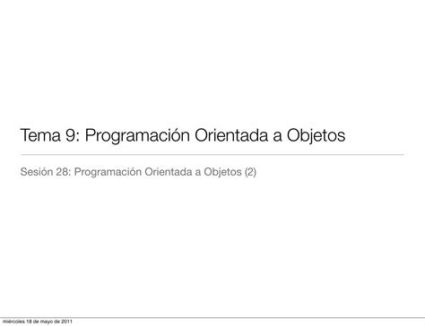 Pdf Tema 9 Programación Orientada A Objetos Dokumen Tips