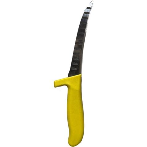 Refurbished Yellow Knife With Large Safety Handle 15cm