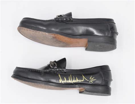 Sold Price Michael Jacksons Signed Personally Owned Loafers August