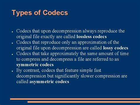 Compression Techniques Digital Compression Concepts Compression Techniques Are