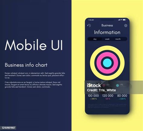 모바일 응용 프로그램 인터페이스 Ui 디자인 벡터 일러스트레이션 그래프에 대한 스톡 벡터 아트 및 기타 이미지 그래프 그래픽 사용자 인터페이스 누름 버튼 Istock