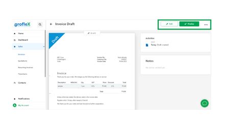 How To Create An Invoice Groflex Technology