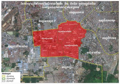 រដ្ឋបាលរាជធានីភ្នំពេញ បង្ហាញផែនទី «តំបន់ក្រហម