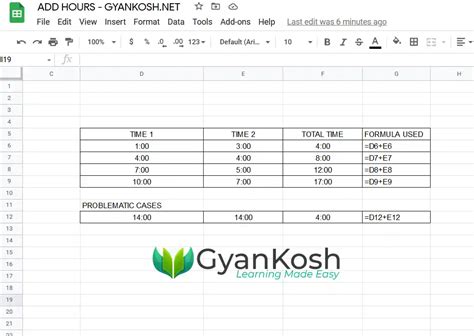 Several Ways To Add Hours In Google Sheets With Examples