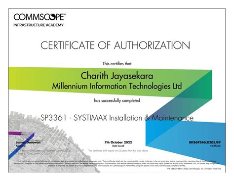 Charith Jayasekara On Linkedin Mit Commscope Systimax Thankyou 21 Comments