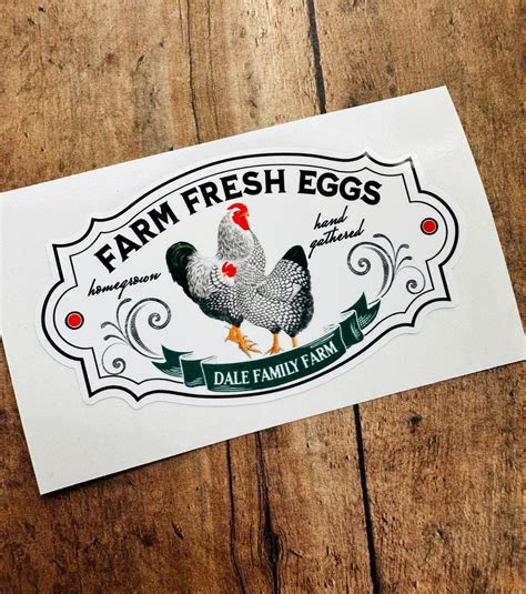 Personalized Egg Carton Labels Farm Fresh Egg Labels Fresh Egg Labels