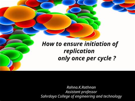 Ppt Regulation Of Dna Replication Dokumen Tips