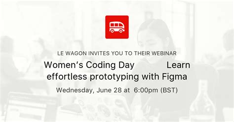 Womens Coding Day 👩‍💻 Learn Effortless Prototyping With Figma Le Wagon
