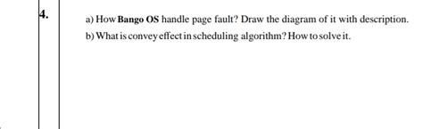 Solved An Operating System Is System Software That Manages