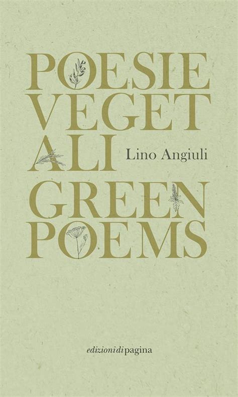 Poesie Vegetali Green Poems Di Lino Angiuli
