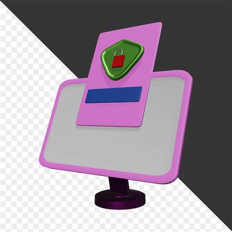 Premium Psd 3d Security Icon