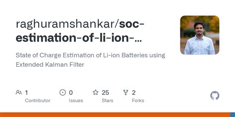 Github Raghuramshankarsoc Estimation Of Li Ion Batteries State Of Charge Estimation Of Li