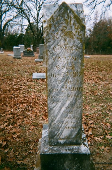 Lodwick James Vaden 1817 1906 Find A Grave Memorial