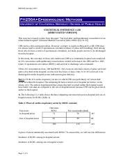 Lab 13 Statistical Inference 070117 Doc PH250A Summer 2017 STATISTICAL INFERENCE LAB