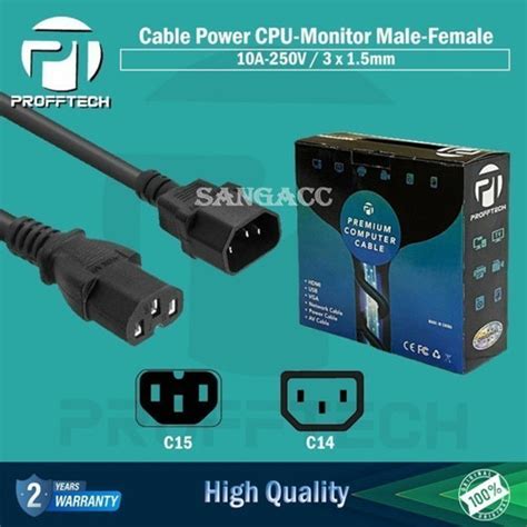 Jual Kabel Power Cpu Ke Monitor Kabel Power Cpu Monitor 2 Meter Profftech 2 Meter Jakarta Jual Kabel Power Cpu Ke Monitor Kabel Power Cpu Monitor 2 Meter Profftech 2 Meter Jakarta