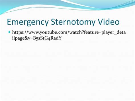 Emergency Sternotomy Take 3 Pdf