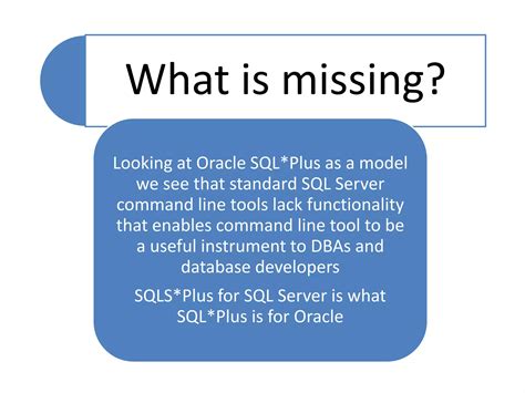Sqlsplus Sql Server Command Line Tool Ppt