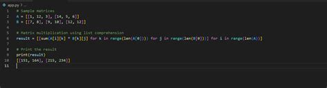 Matrix Multiplication In Python Without Numpy Hashdork