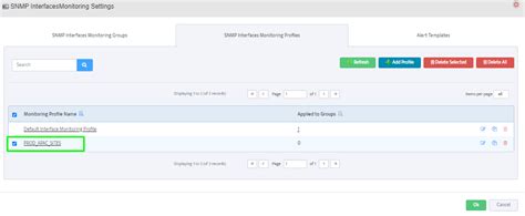 Creating New Interface Monitoring Groups And Profiles Network Monitoring Tools